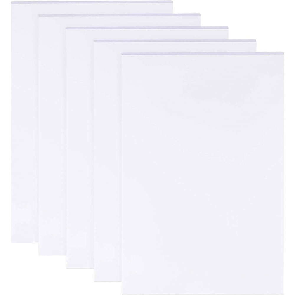 5 Sheets 3mm White Foam Boards 11.8x7.8 Rectangle Foam PVC Sheet Poster ...