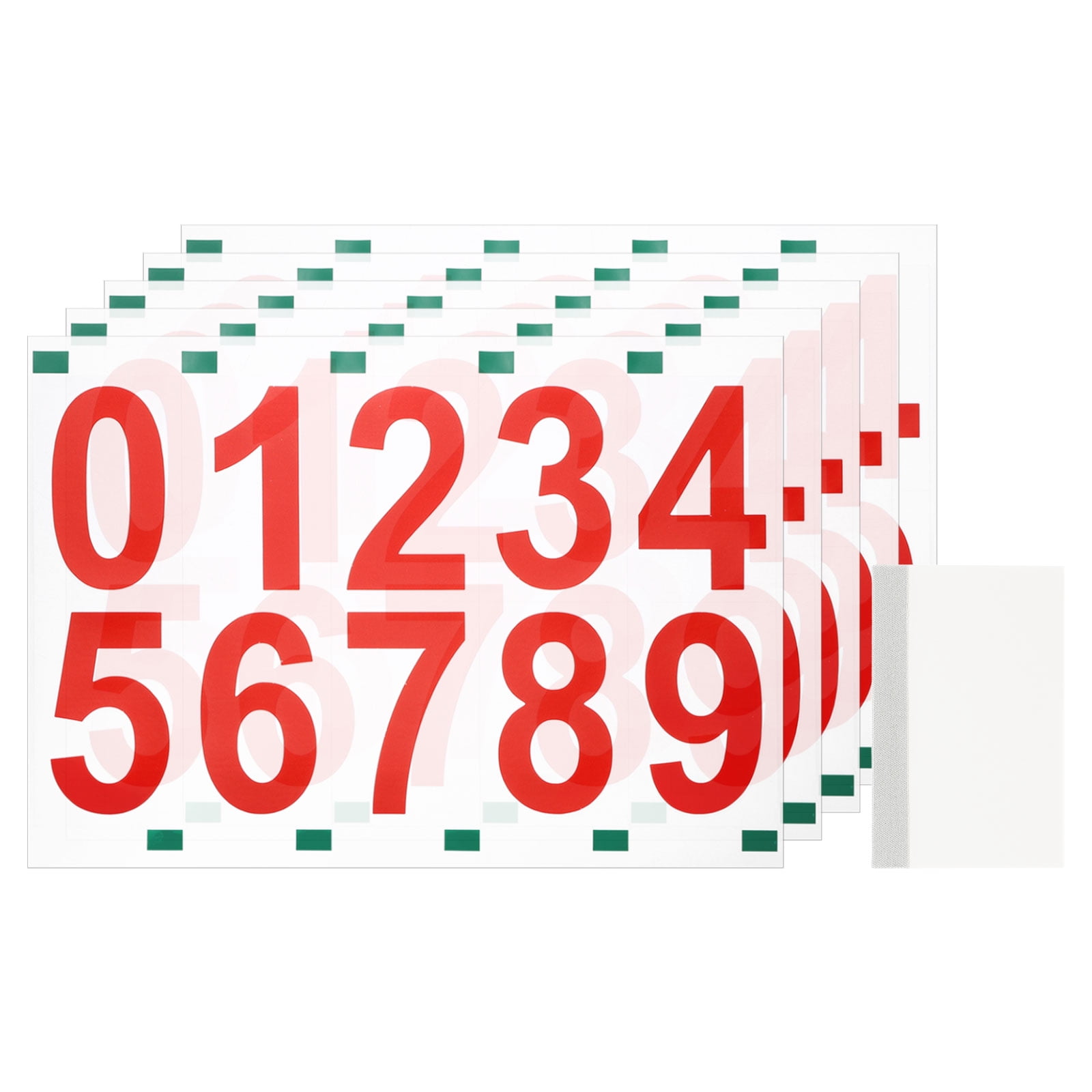 5 Sheets/50 Pack Mailbox Numbers for Outside, 2" 0-9 Vinyl Stickers ...