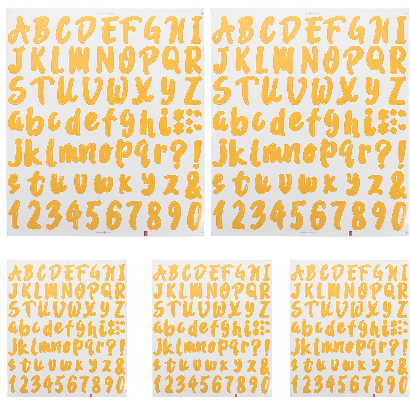 5 Sheets Business Letter Stickers Diy Letter Stickers Adhesive Mailbox ...