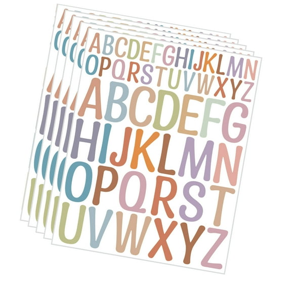 5 Sheets Colourful Alphabets Sticker Scrapbook Sticker Journal Sticker ...