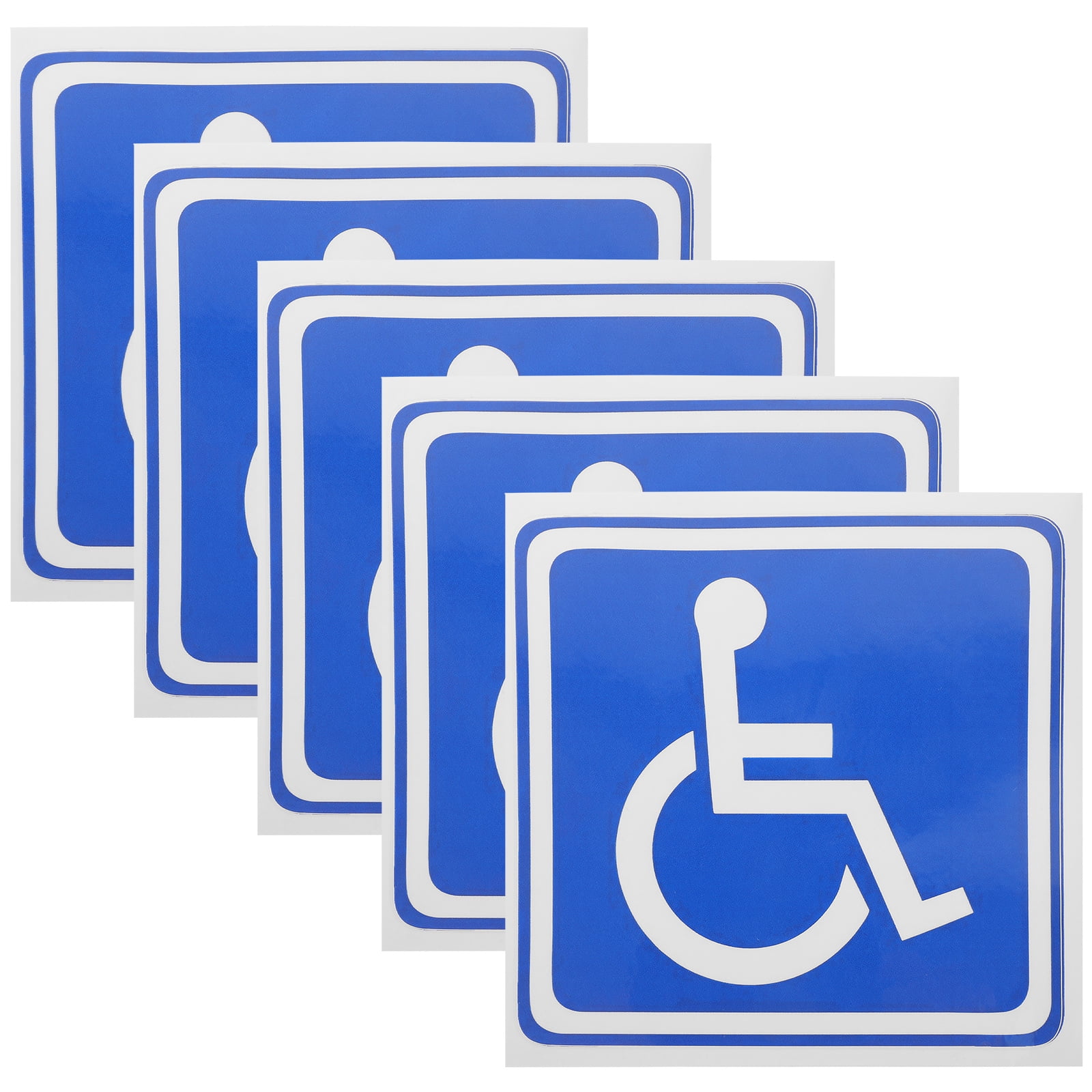 5 Sheets Disabled Wheelchair Stickers Adhesive Disabled Wheelchair ...