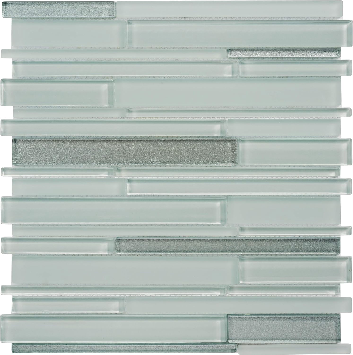5 Sheets Glass Mosaic Tile for Kitchen Backsplash, Bathroom Shower Wall ...