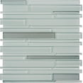 5 Sheets Glass Mosaic Tile for Kitchen Backsplash, Bathroom Shower Wall ...