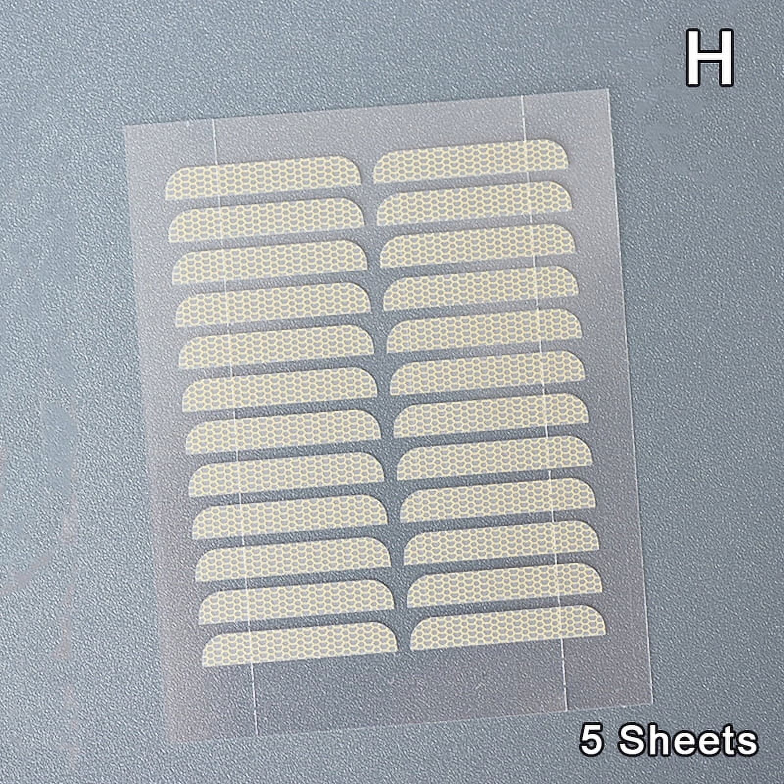 5 Sheets Invisible Double Eyelid Tape Transparent Self Adhesive Natural ...