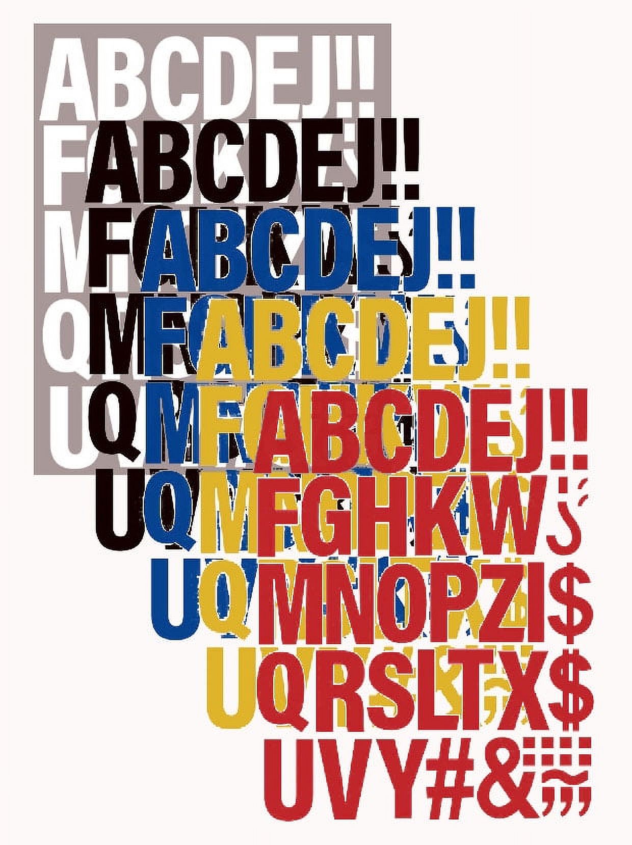 5 Sheets Iron on Letters for Clothing, 19.7cm x 25cm 5 Colors Heat ...