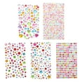 5 Sheets Jewel Gems Stickers Self-adhesive Star Rhinestones Stickers ...
