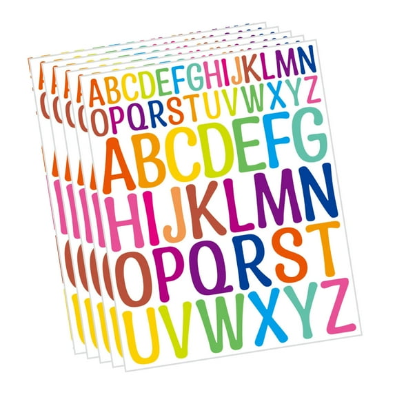 5 Sheets Journal Sticker Letter Sticker Decal Alphabets Sticker Reward ...