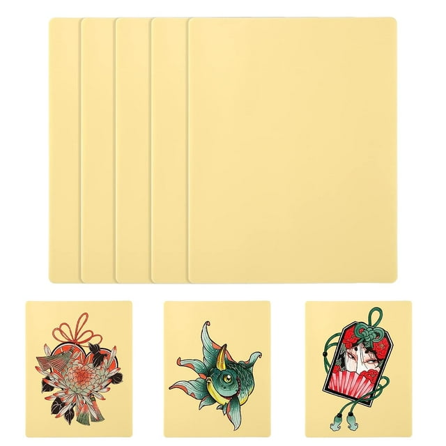 5 Sheets Large Tattoo Practice Skin Double Sides Using Thickness 3mm ...