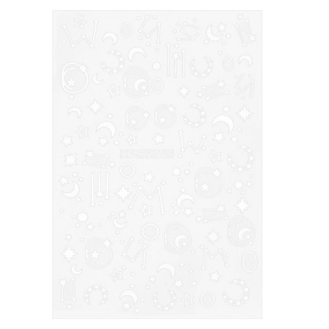 5 Sheets Luminous Sticker Decals 3D Nail Stickers Fluorescent Luminous ...