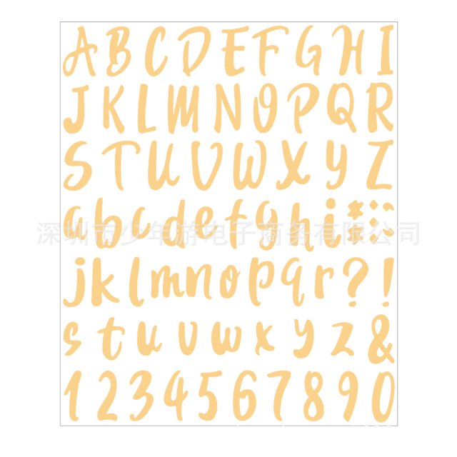 5 Sheets Mailbox Letter Stickers Letters Decals Diy Self-adhesive ...