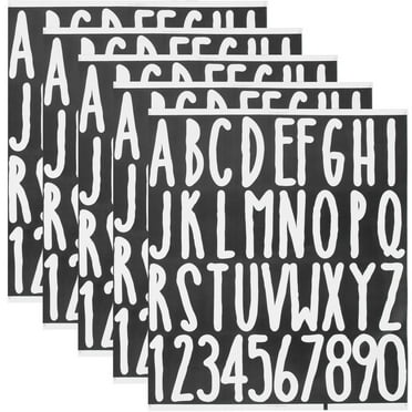 Permanent Adhesive Vinyl Letters & Numbers 2" 167/Pkg-Black - Walmart.com