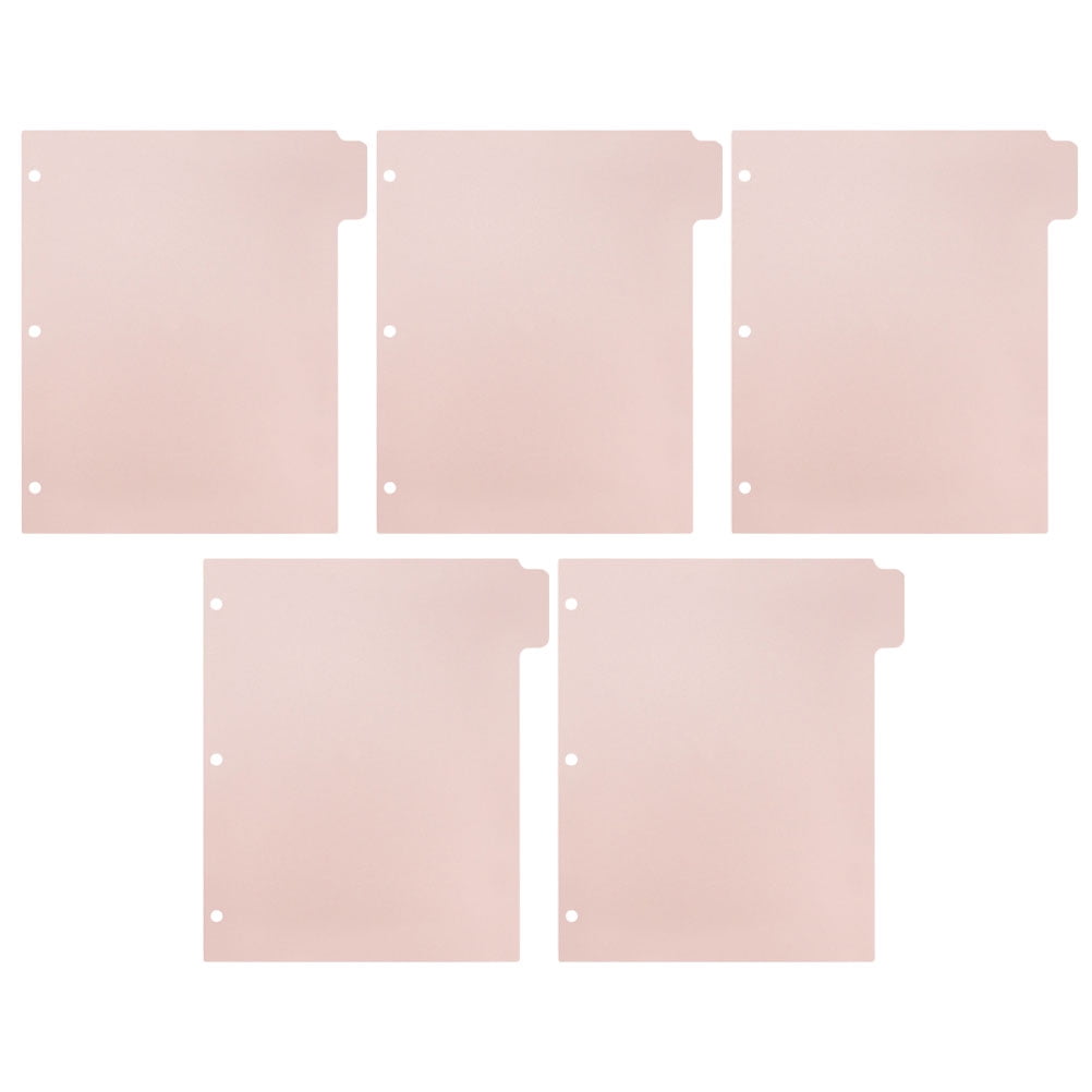 5 Sheets Page Dividers Binder Book Dividers Detachable Binder Divider ...