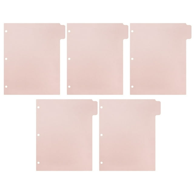 5 Sheets Page Dividers Binder Book Dividers Detachable Binder Divider ...