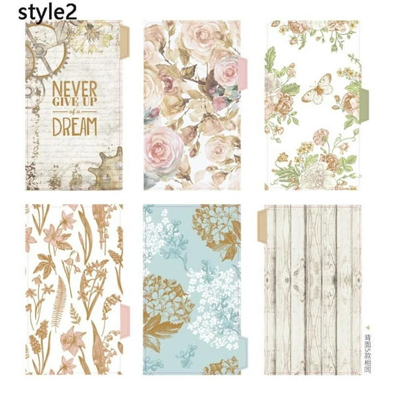 5 Sheets Paper Index Divider A5 A6 Cute 6 Holes for Binder Planner ...