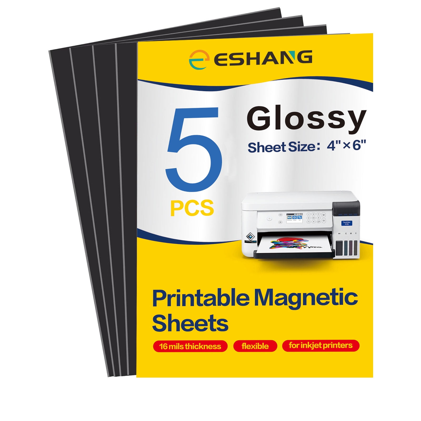 5 Sheets Printable Magnetic Sheets Make Refrigerator Photo Magnet ...