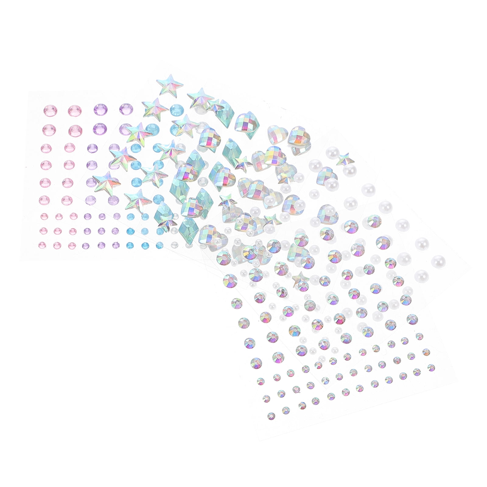 5 Sheets Rhinestones Kids Sticker Earrings Stickers Eye-catching Child ...