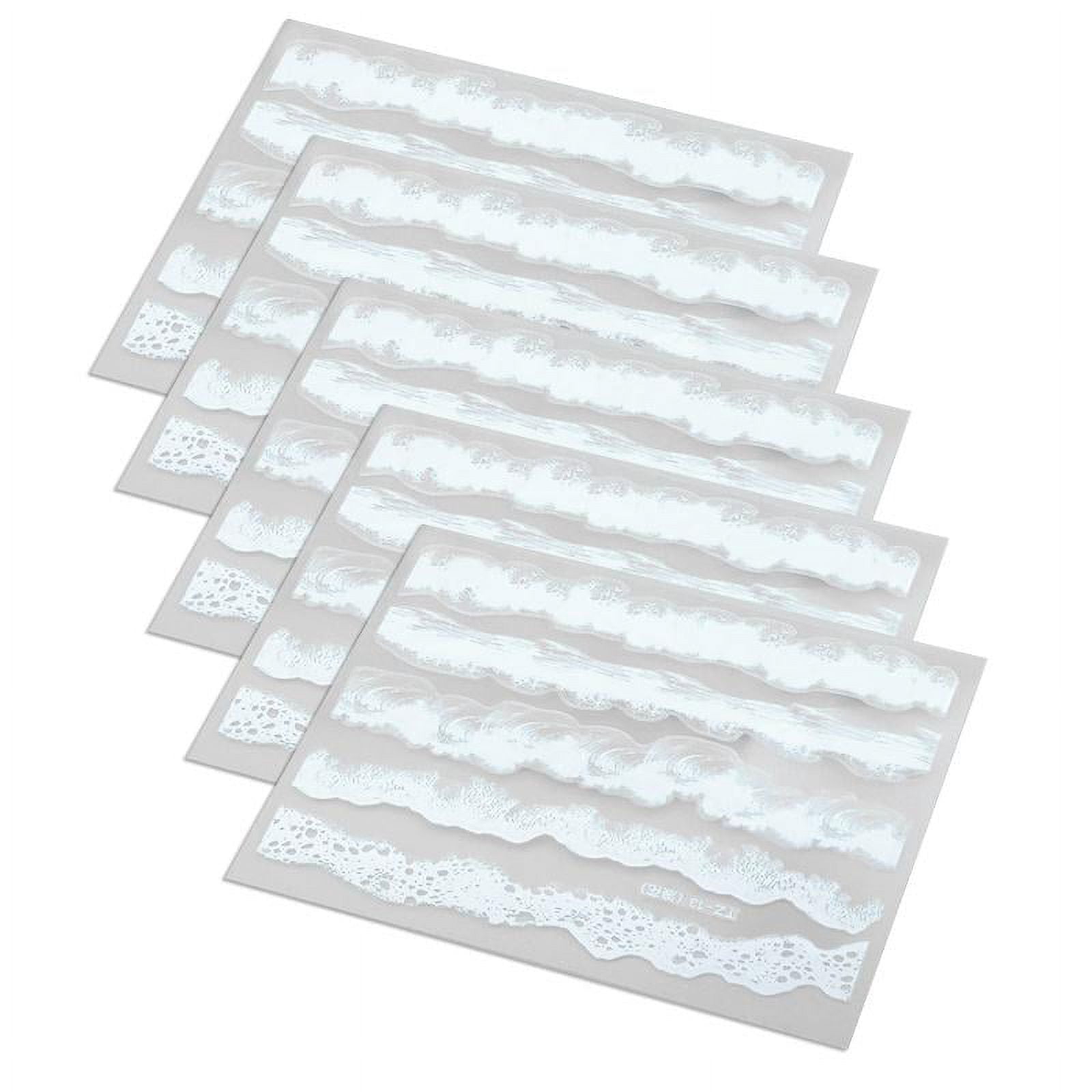 5 Sheets Simulation Wave Stickers Resin Wave Painting Stickers ...