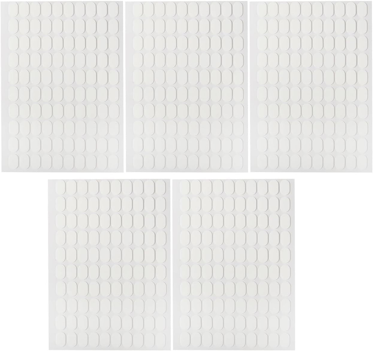 5 Sheets Sticky Double Sided Tape Sticky Tabs, Transparent, Double Side ...