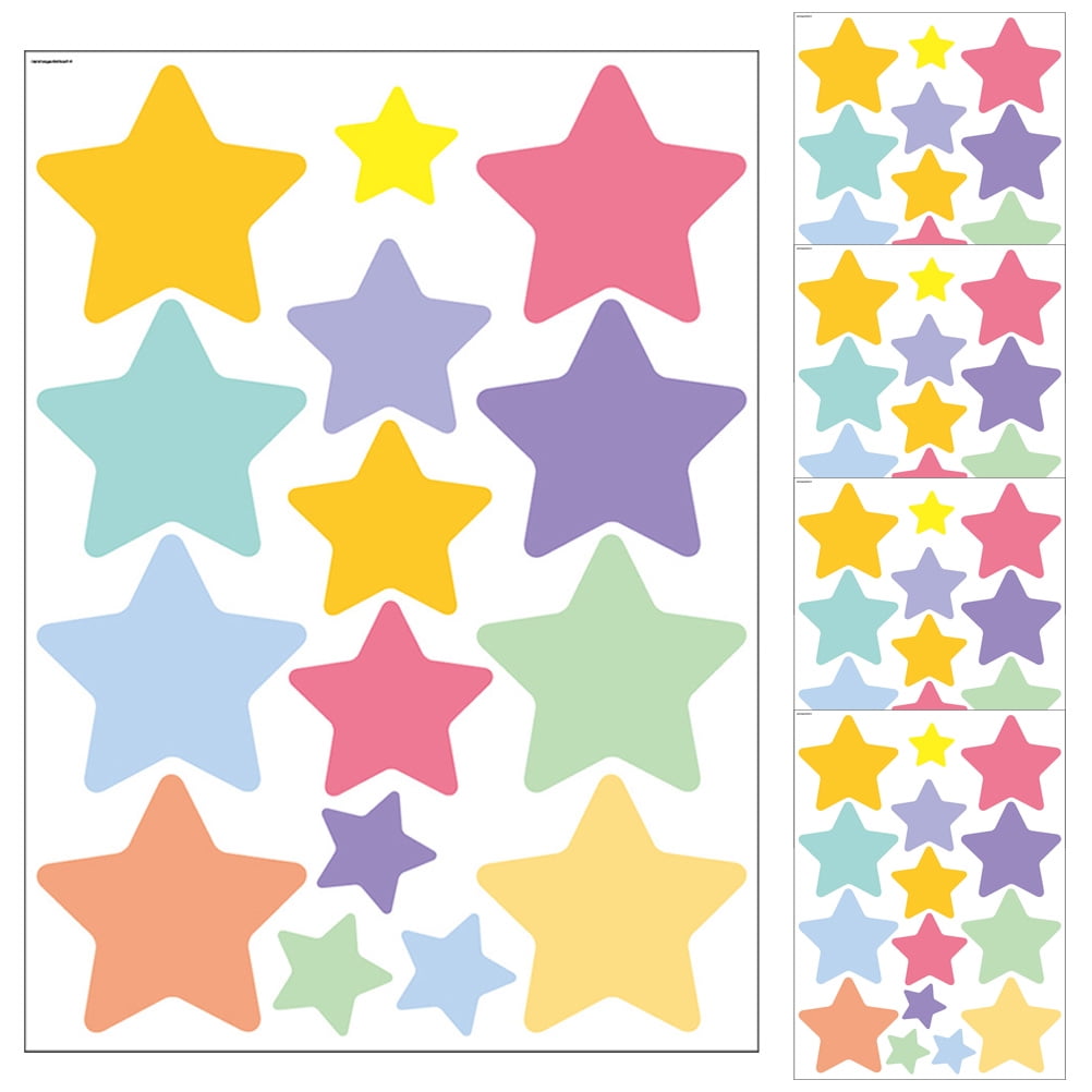 5 Sheets Wall Decoration Colorful Decals Child Baby - Walmart.com