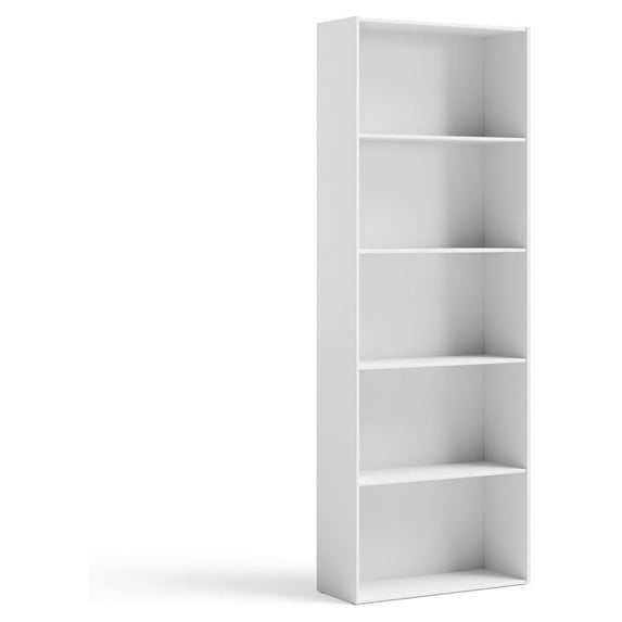 5-Shelf Bookcase, Modern Wood Book Shelf Organizer with Anti-Tipping ...