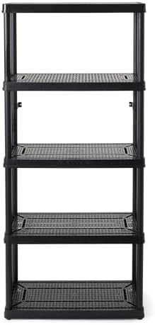 5 Shelf Fixed Height Ventilated Medium Duty Storage Unit 14 x 32 x 72 ...