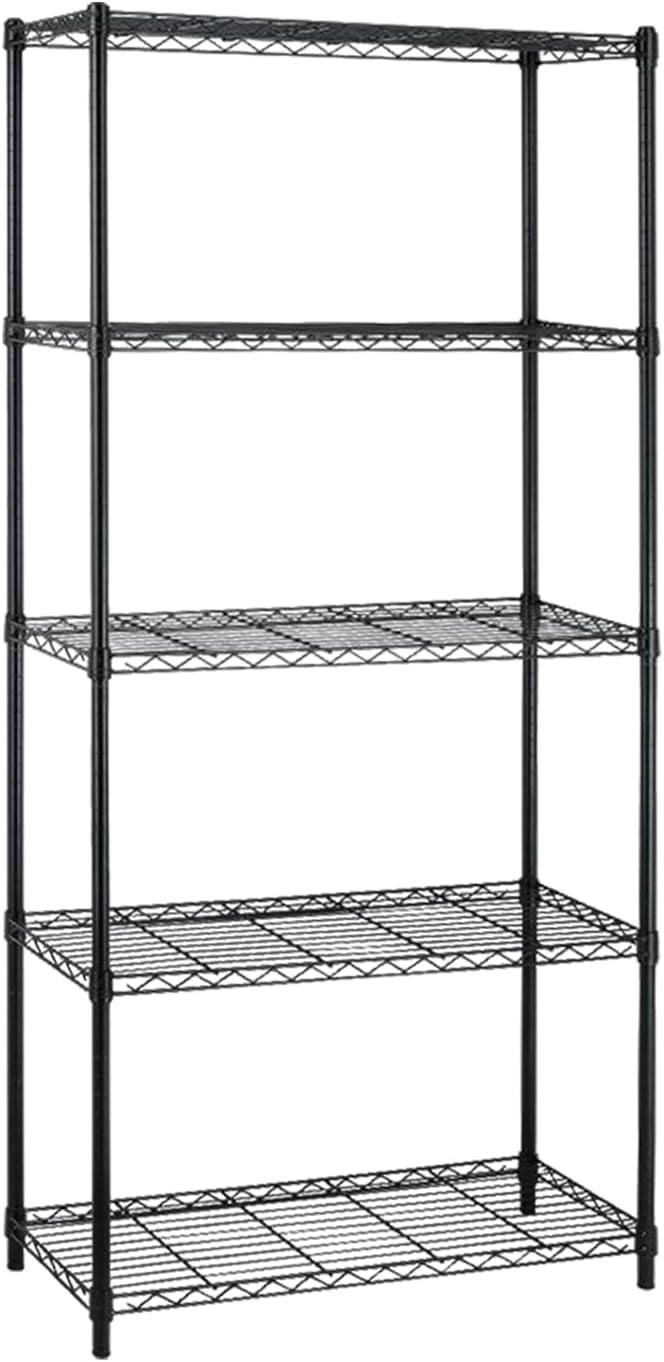 5-Shelf Metal Shelving Adjustable 1250Lbs Capacity, Storage Shelves for ...