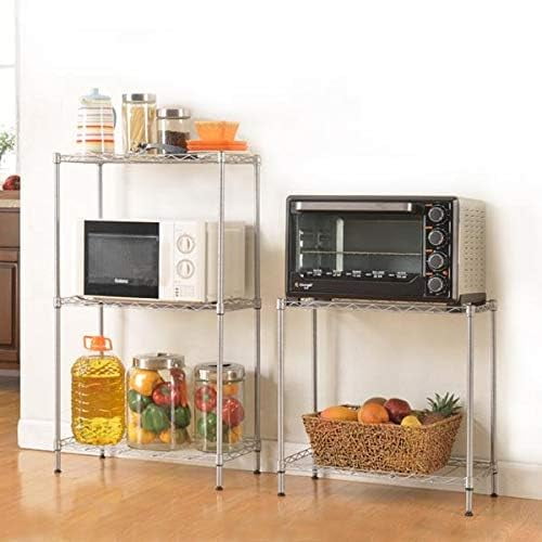 5-Shelf Shelving Storage Unit Metal Shelving Wire Rack Kitchen Storage ...