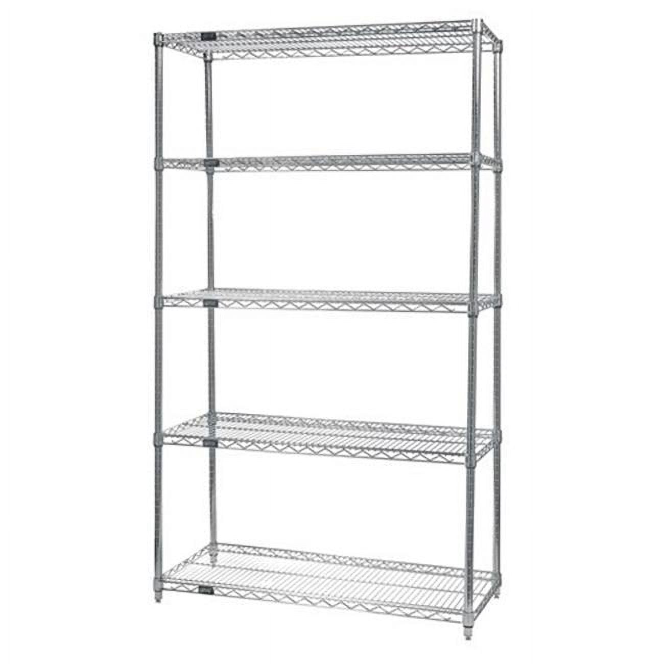 5-Shelf Stainless Steel Wire Shelving Unit, 24 x 48 x 54 in. - Walmart.com