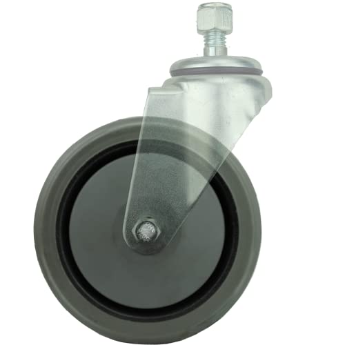 5” Shopping Cart Wheels, Longer Lasting, Ultra Quiet, Chemical ...