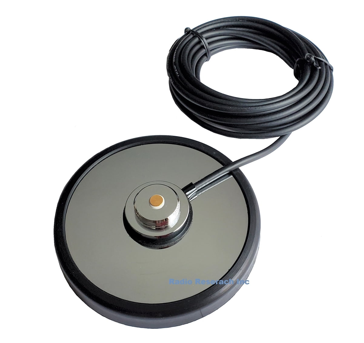5" Silver Magnet Antenna Mount NMO With Rubber Boot RG58 PL259 ...