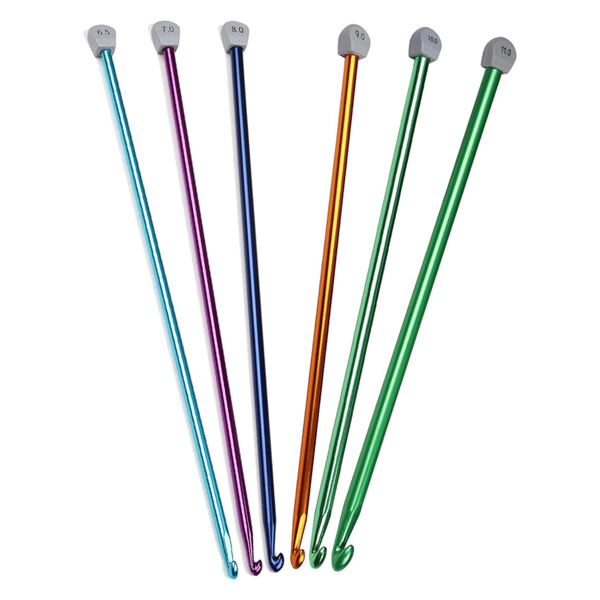 5 Size Extra Tunisian Long Crochet Hooks 6.5mm - 11.0 mm - Walmart.com