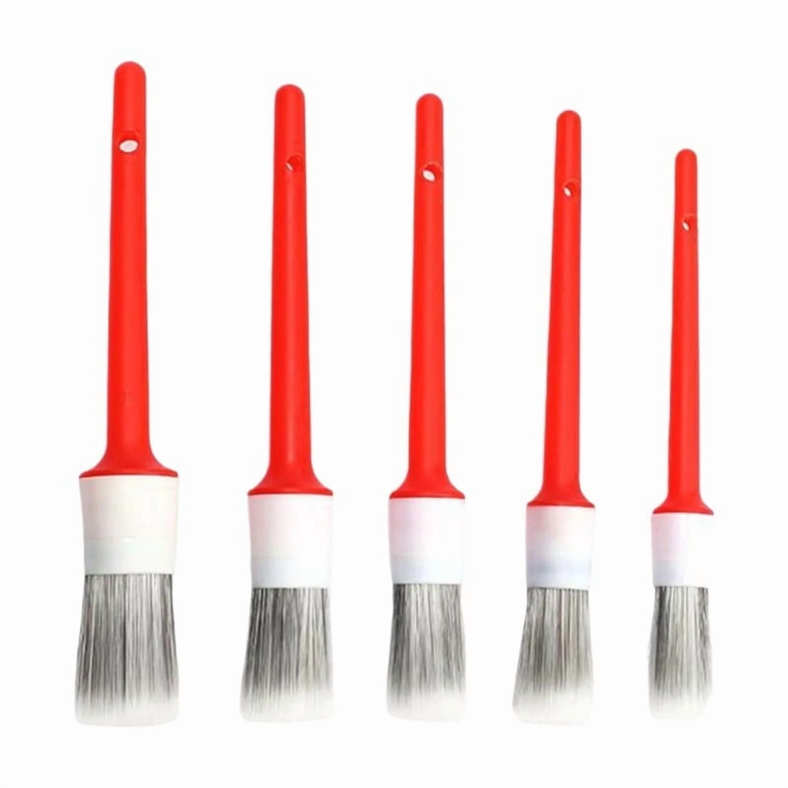 Applies to 5 Sizes Auto Car Detailing Brushes Kit for Wheels Engine ...