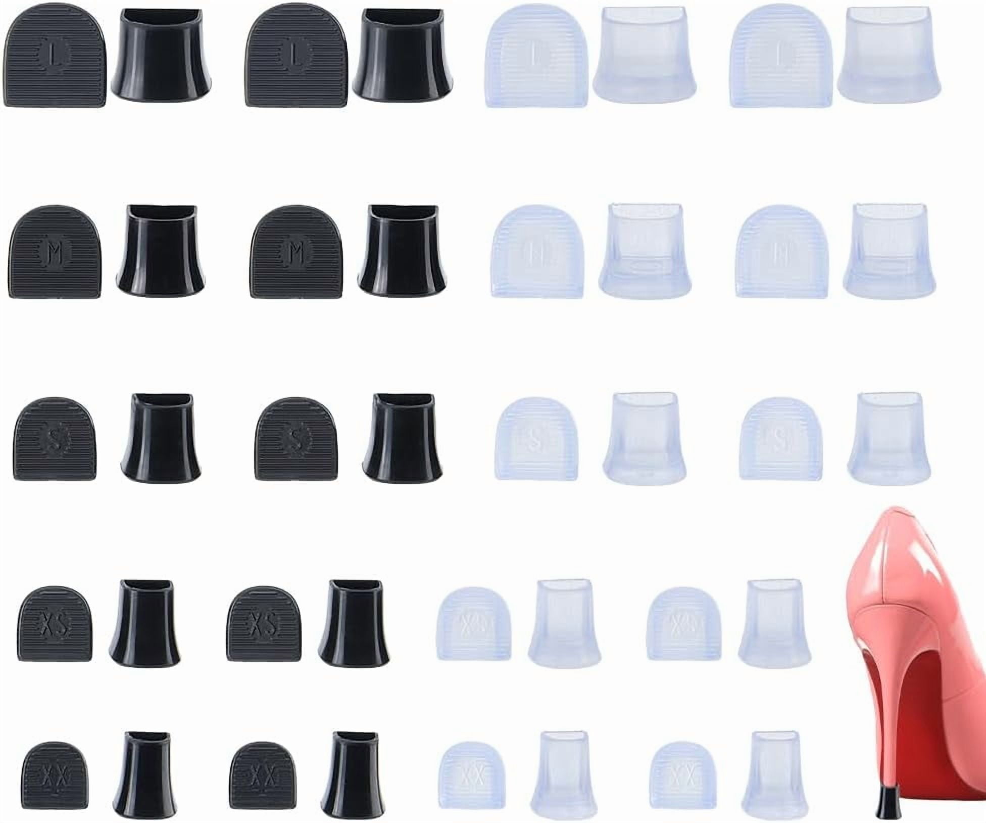 5 Sizes High Heel Protectors 20Pairs Heel Repair Protectors 2 Colors ...