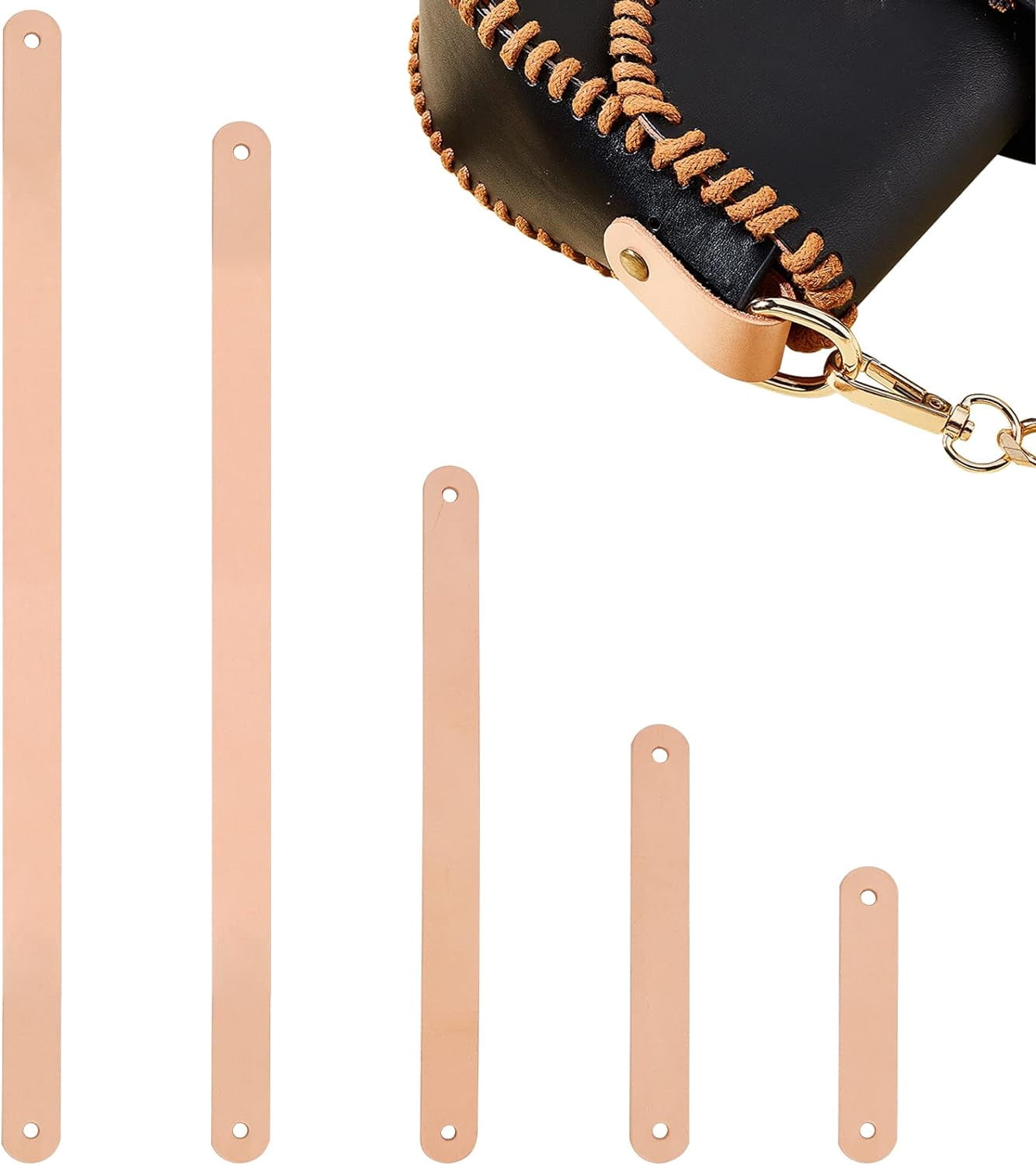 5 Sizes Leather Purse Suspension Clasp Handbag Side Buckle Bag Chain ...