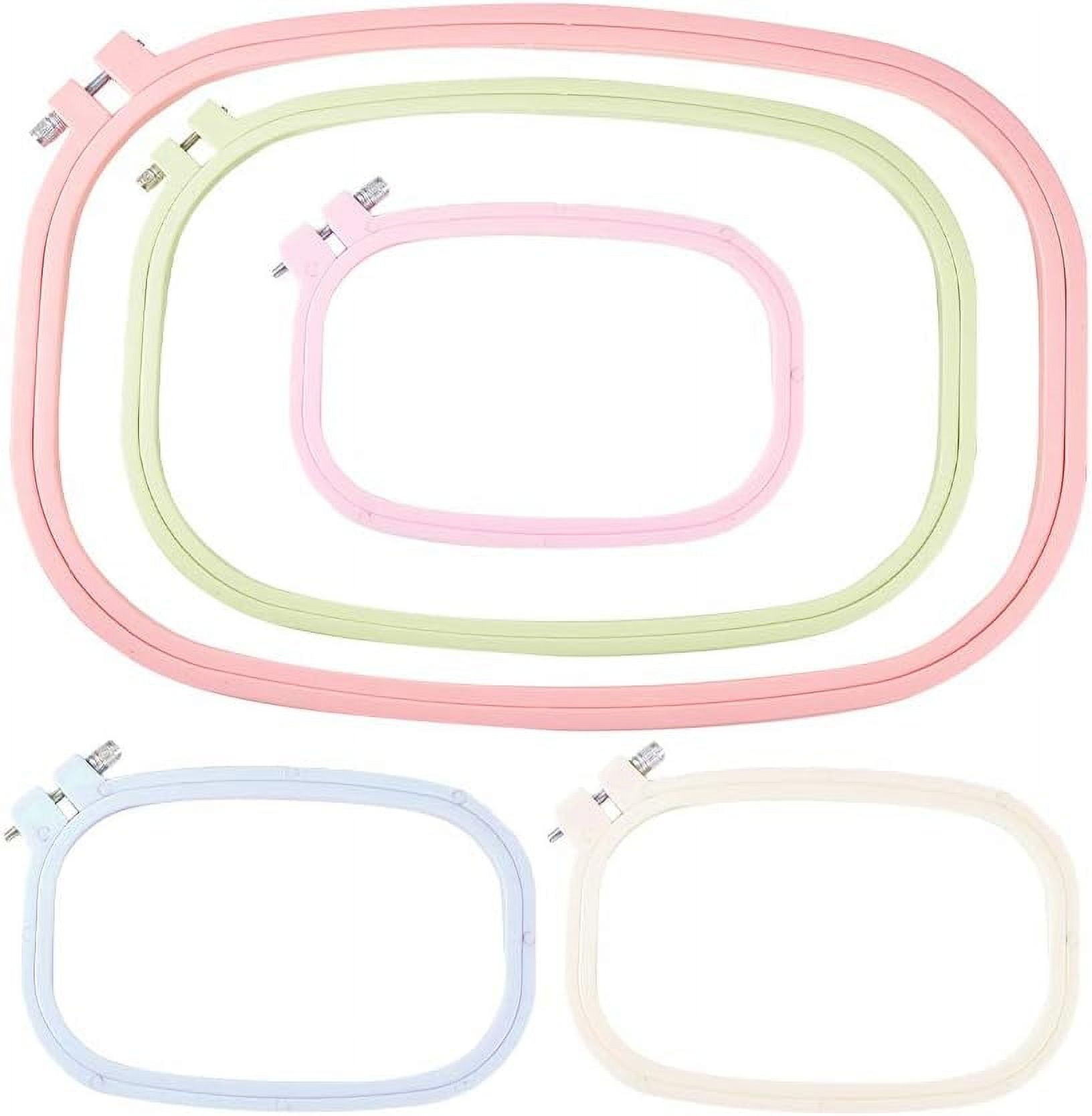 5 Sizes Square Embroidery Hoops Plastic Stitch Hoops for DIY Embroidery ...