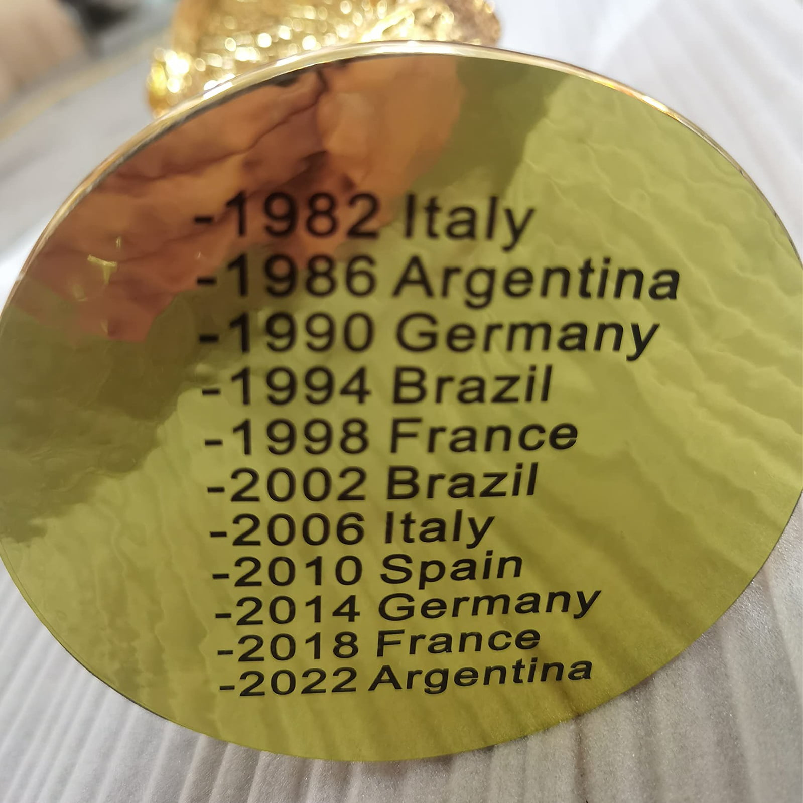 5 Sizes World Cup Replica Football Champion Trophy, High Quality Resin ...