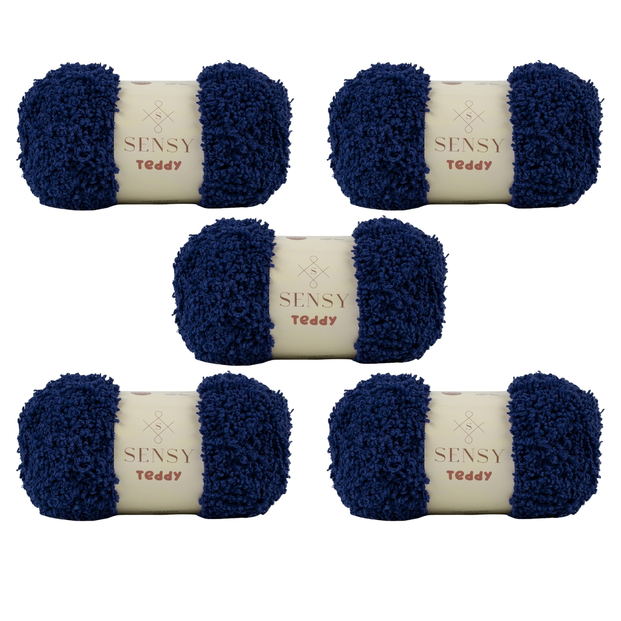 5 Skeins of Sensy Teddy Yarn for Crocheting, Sheepy Yarn, Sherpa Fleece ...