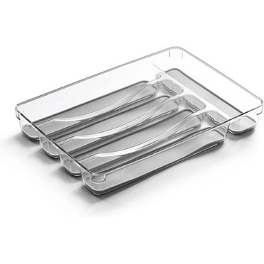 Madesmart Classic Large Silverware Tray with 6 Compartment, White ...