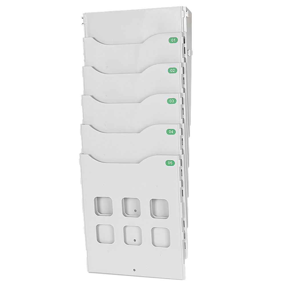 5 Slots A4 Document Holder Desktop File Storage Rack Stationery ...