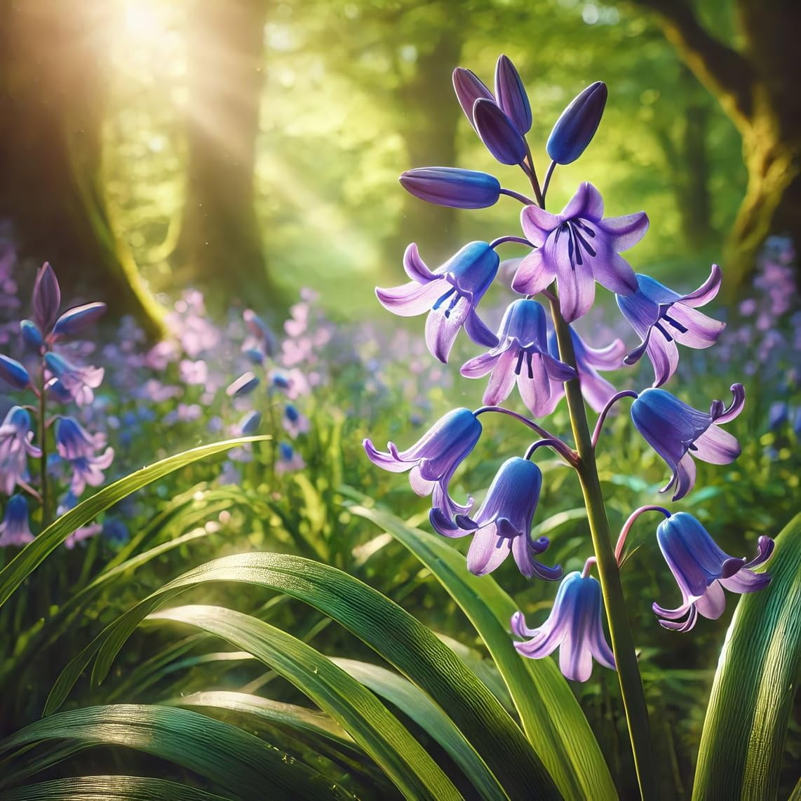 5 Spanish Bells Bulbs for Planting - Blue, Pink or White Blooms ...