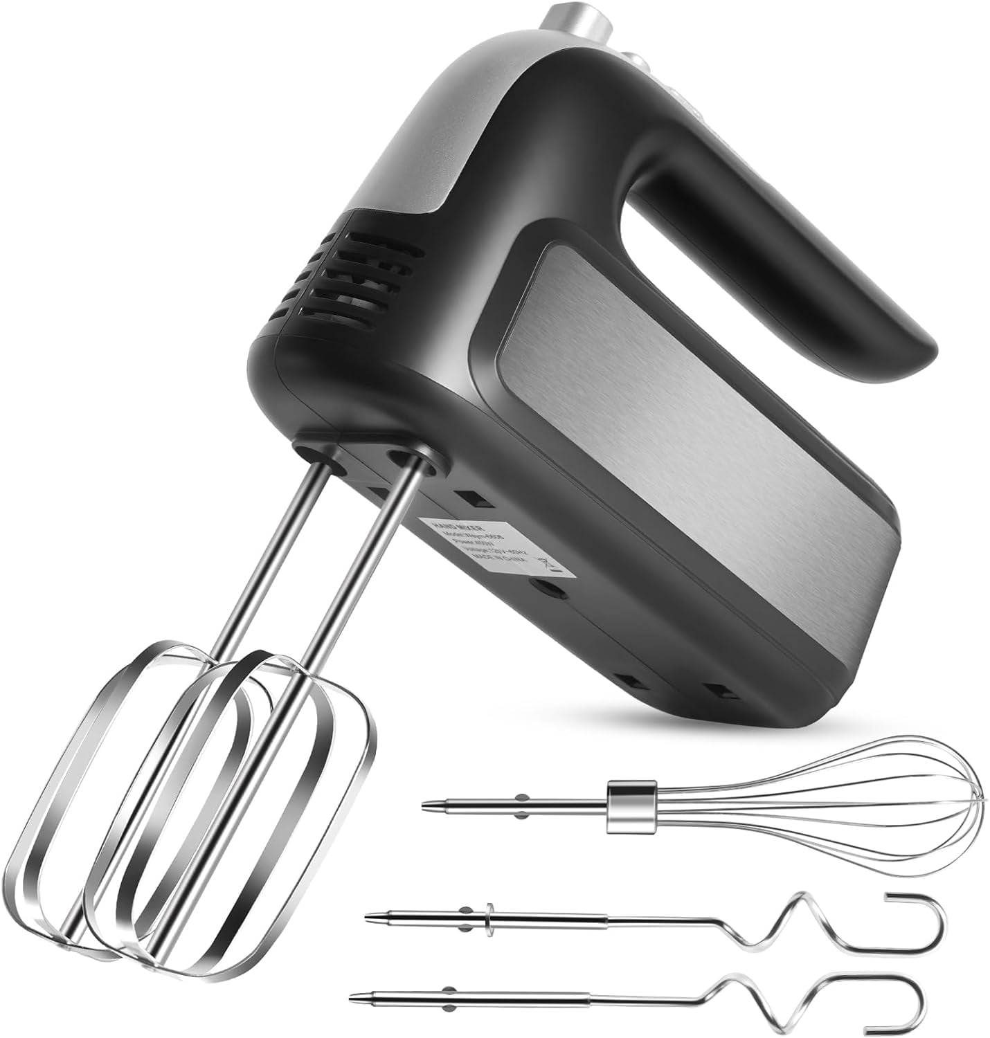 5-Speed 400W Hand Mixer Electric Handheld - Ultra-Powerful with Turbo ...