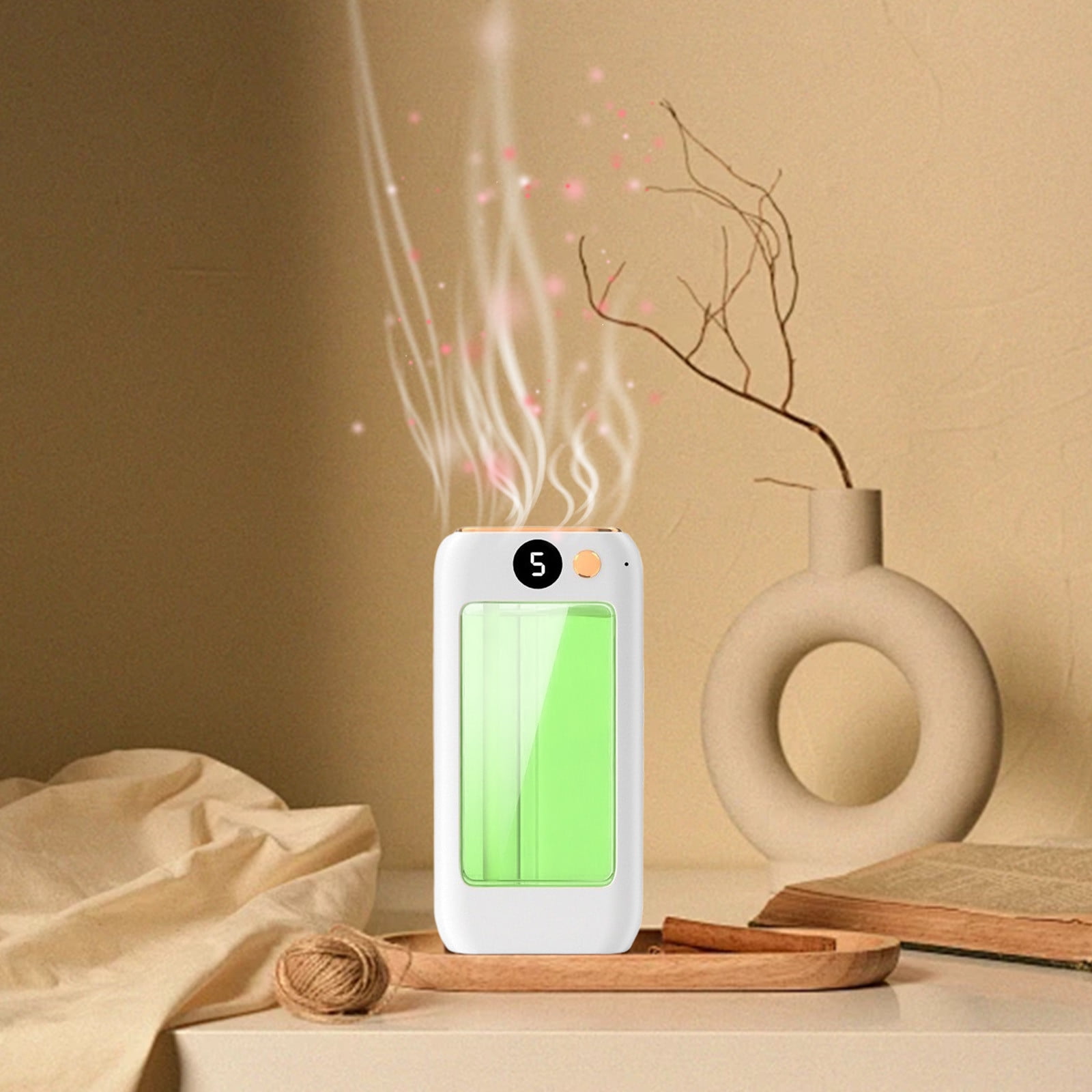 5-Speed Commercial Oil Diffuser, 80ml Waterless Aromatherapy Machine ...