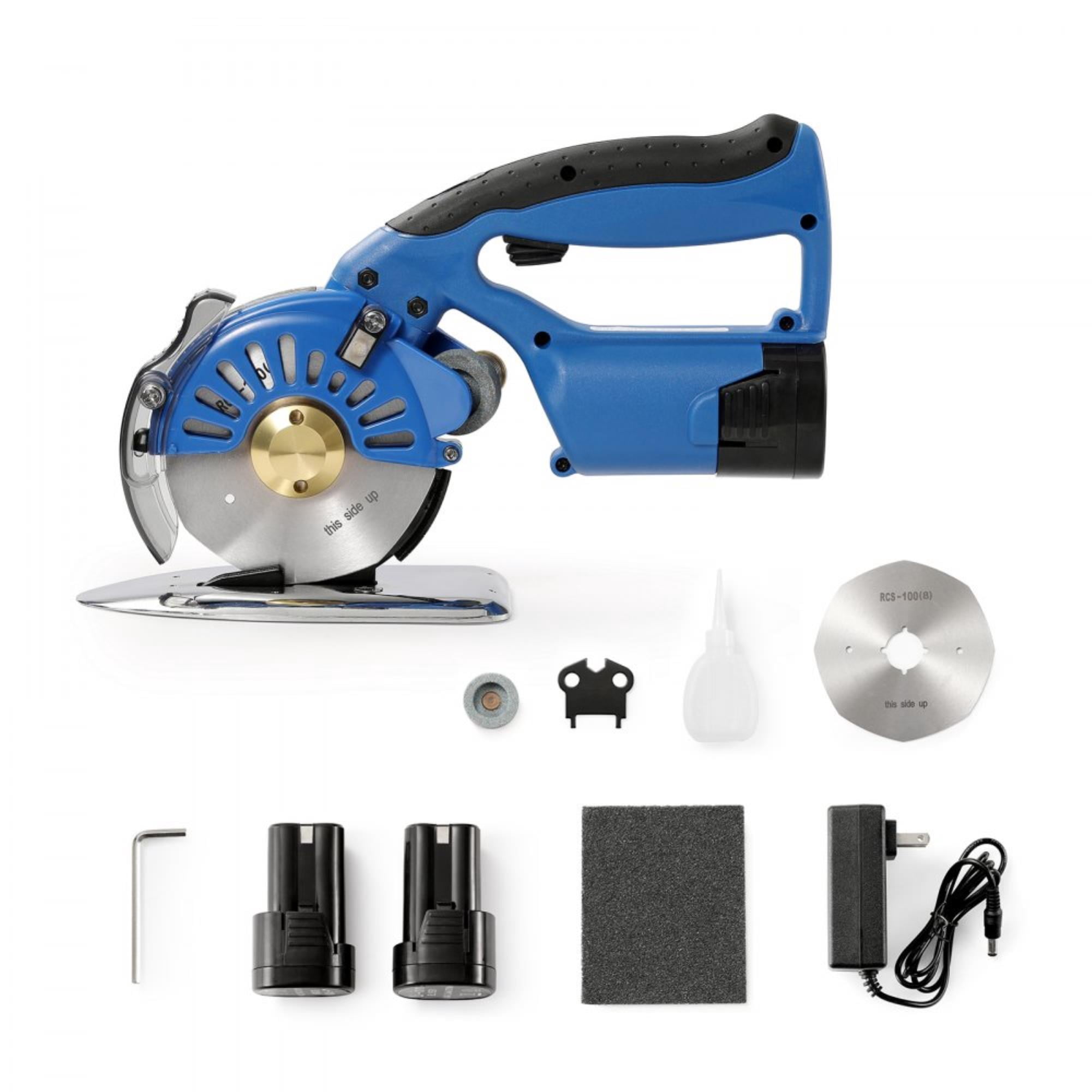 5-Speed Cordless Electric Rotary Fabric Cutter - 1.1 Cutting Thickness ...