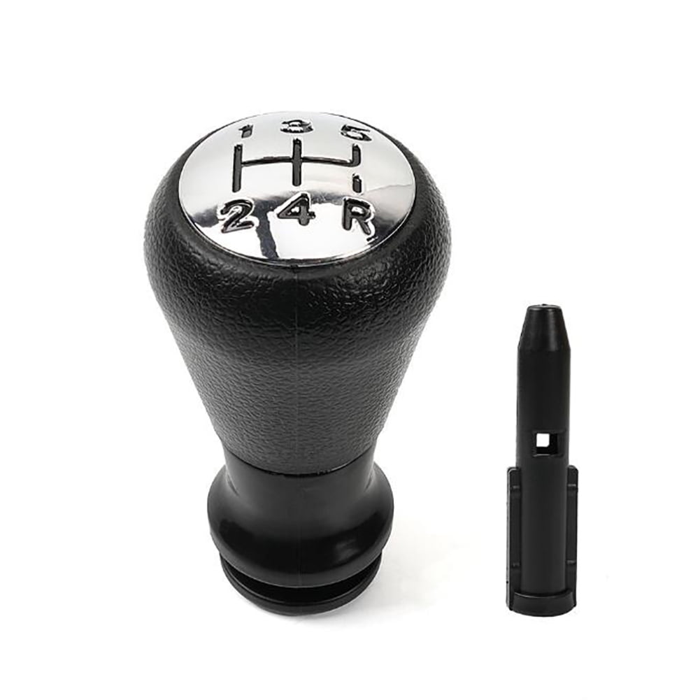 5 Speed Gear Shifter Stick Handle Black Stitched Shift Lever Knob ...