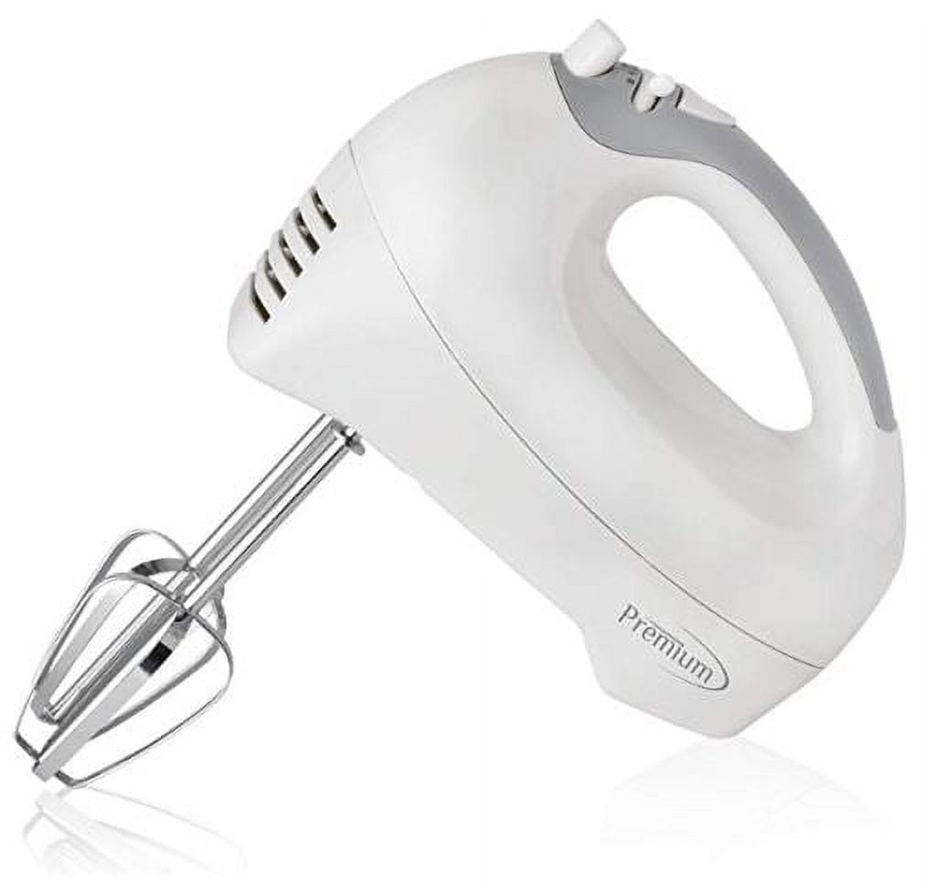 5-Speed Hand Mixer in White - Walmart.com