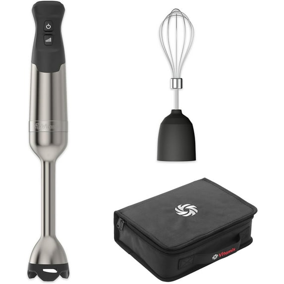 5-Speed Immersion Blender 3-Piece Bundle with Whisk Attachment and ...