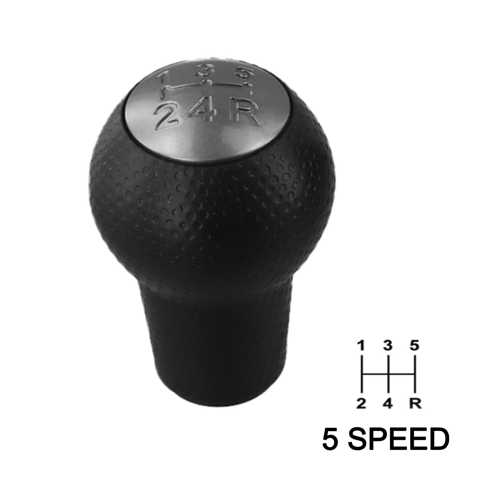 5 Speed Manual Gear Shifter Knob with Leather Case for Honda Fit and ...