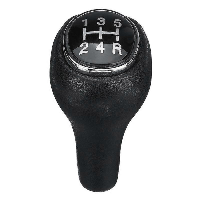 5-Speed Manual Leather Gear Shift Knob Shifter Lever - Walmart.com
