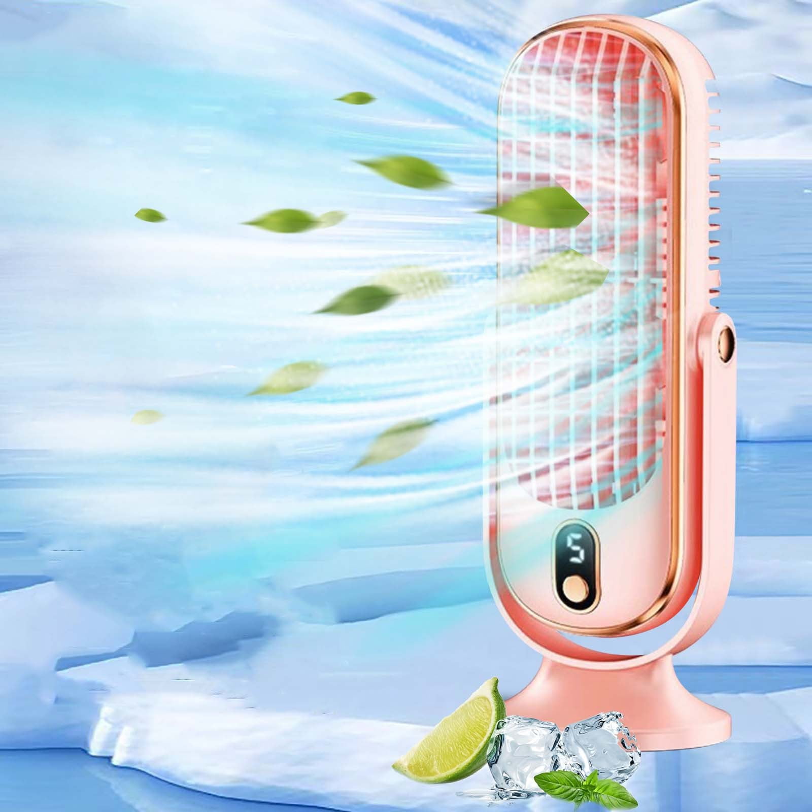 5-Speed Portable Desktop Fan with Powerful Airflow, Quiet Operation ...