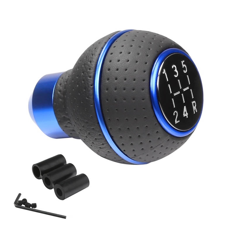 5 Speed Shift Knob Gear Stick Leather Shifter Lever Shifting ...